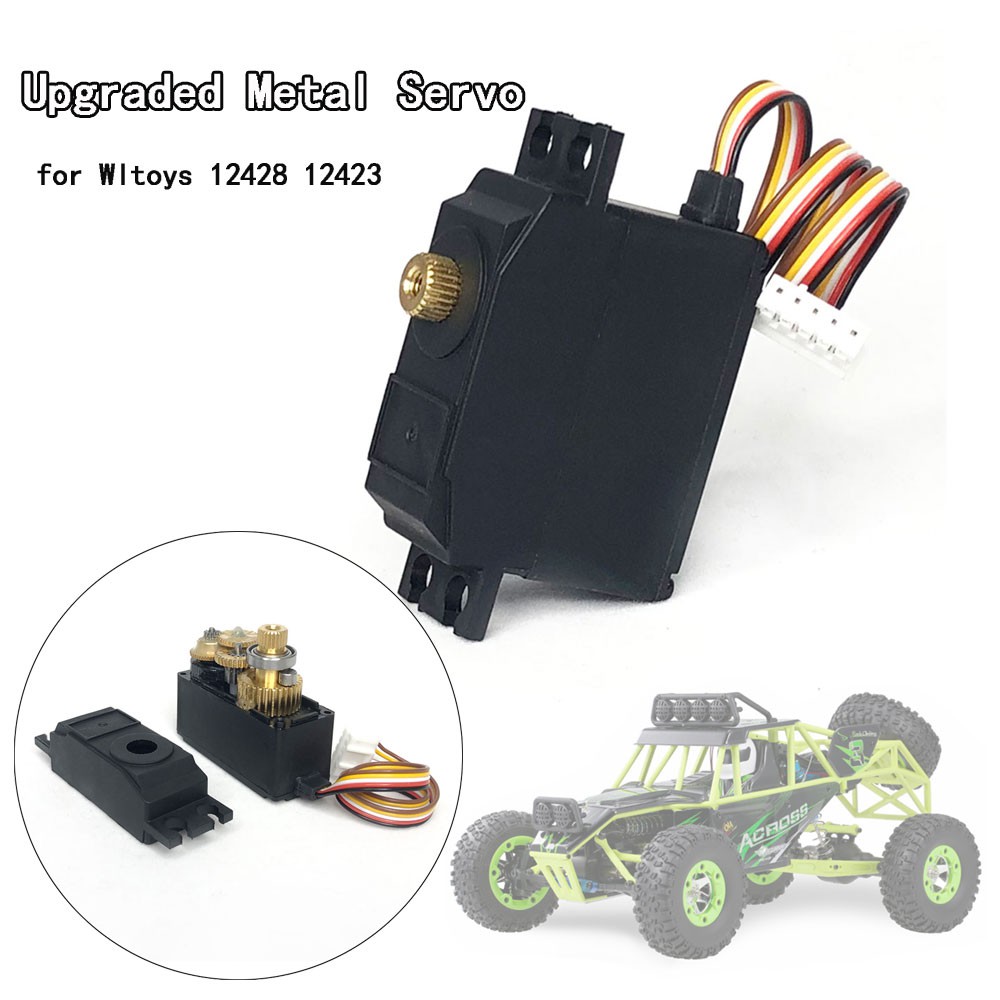Upgraded 25g Metal Gear Servo for Wltoys 12428 12423 RC Desert Truck Short Course Car | Shopee ...