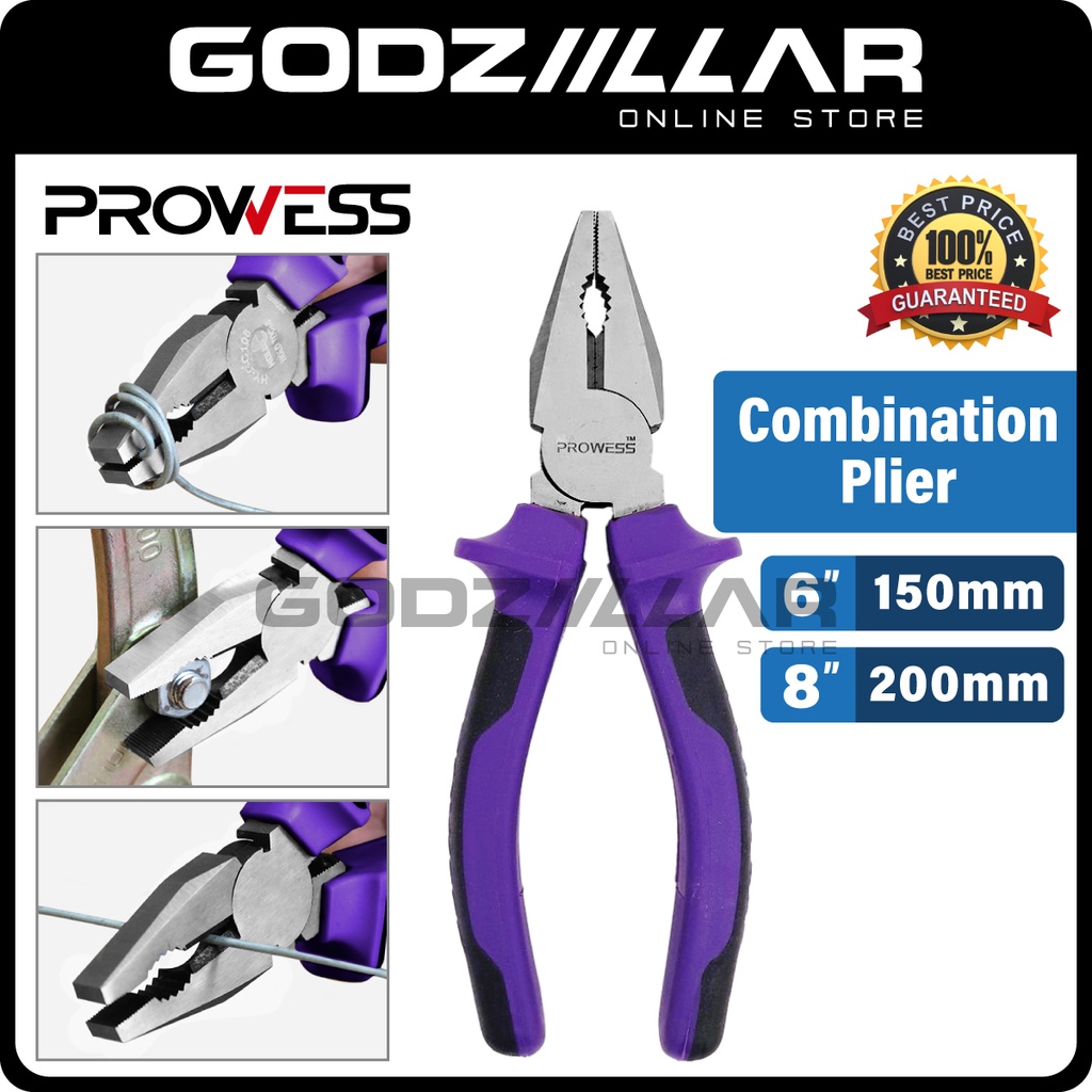 Prowess Heavy Duty Combination Plier | Cutter Player | Playar Gabungan ...