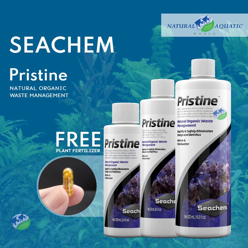 Seachem Pristine (100ml /250ml /500ml) Organic waste management for aquarium | Shopee Malaysia