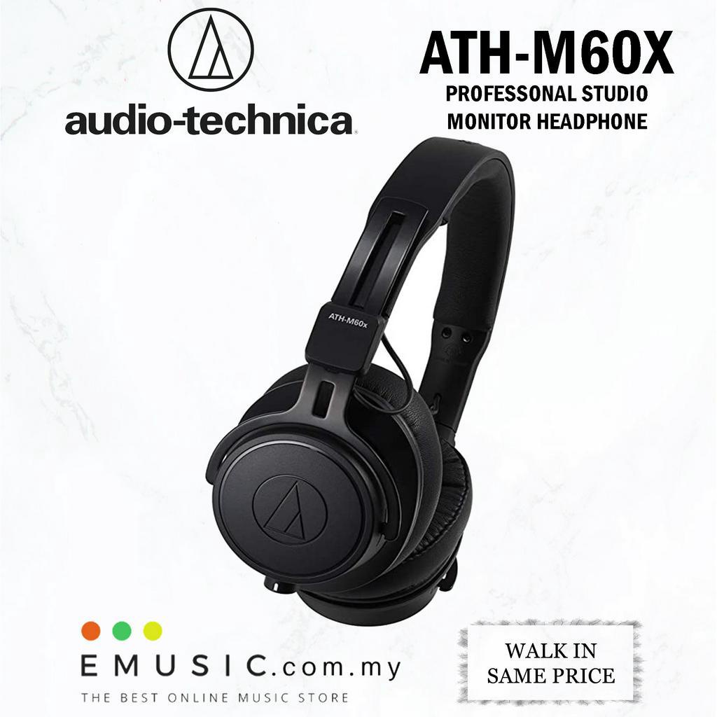 Audio Technica ATH-M60X Professional Studio Monitor Headphones (Audio ...