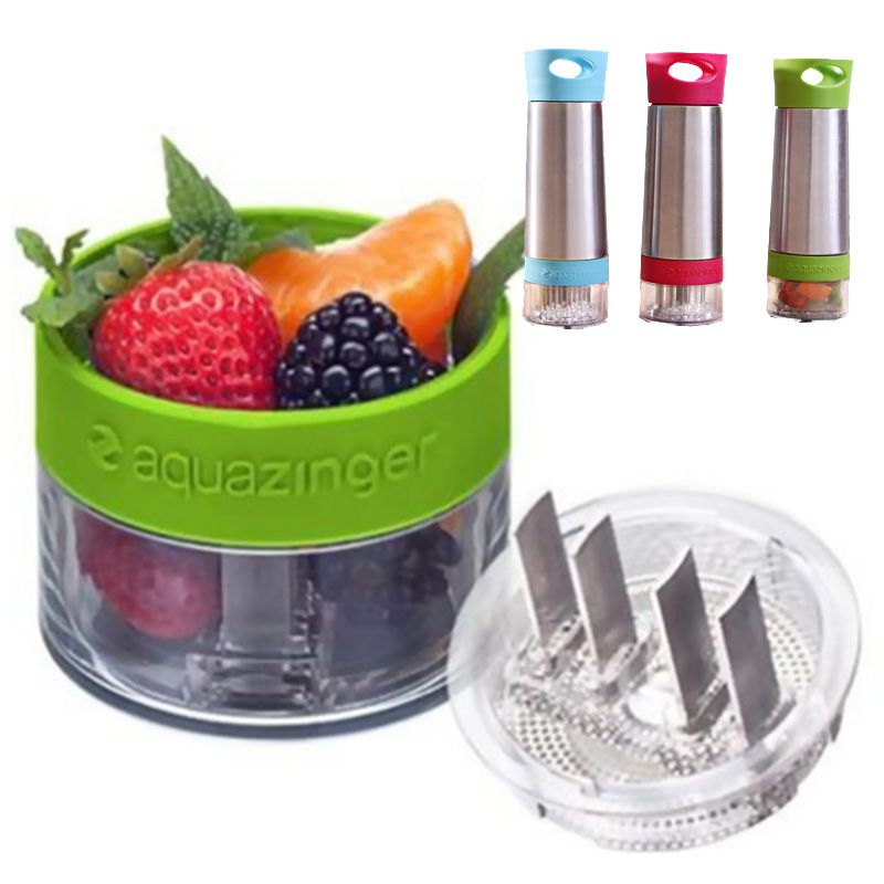 Zinger Aqua Flavor Infuser Flavored Water Bottle With Stainless Steel ...