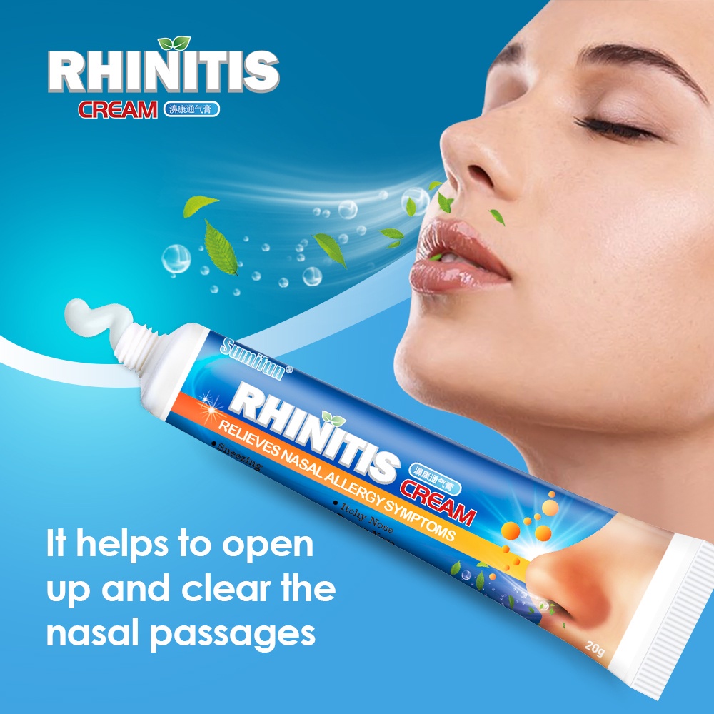 Sumifun Rhinitis Nose Cool Herbal Ointment 20g Chronic Sinusitis Cream ...