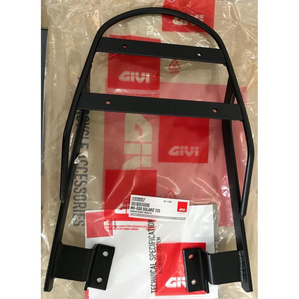 GIVI MONORACK ADVANCE FOR YAMAHA EGO SOLARIZ 125 ( MRV-EGO SOLARIZ ...