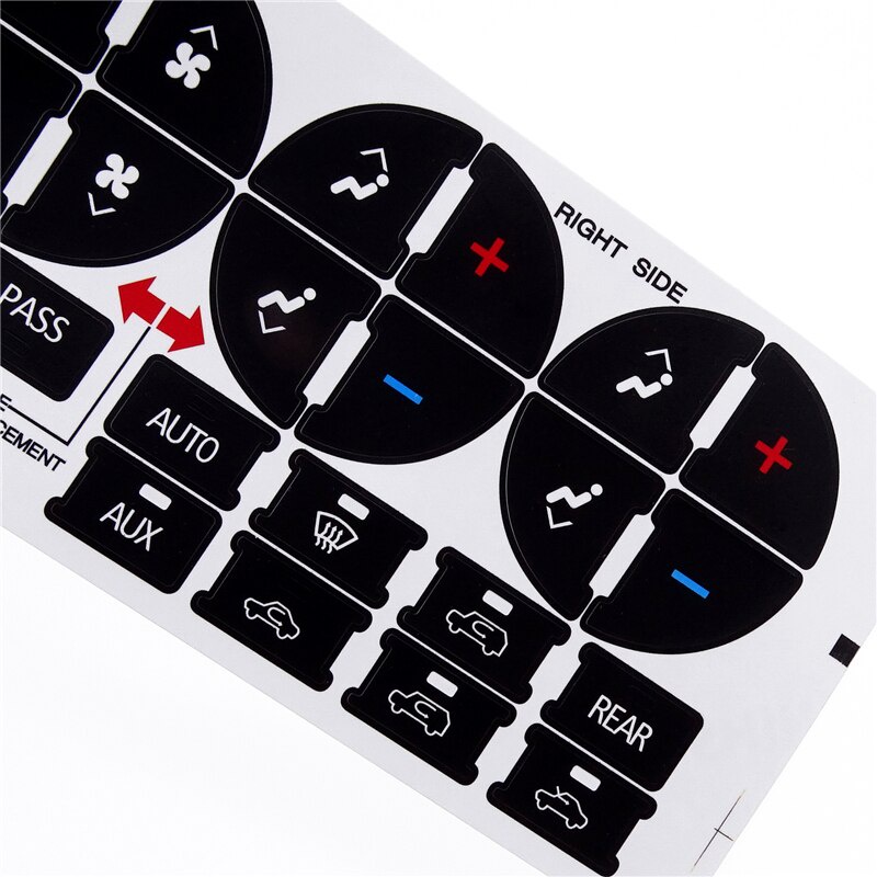 Car Radio Air Condition Control Button Sticker AC Climate Control ...
