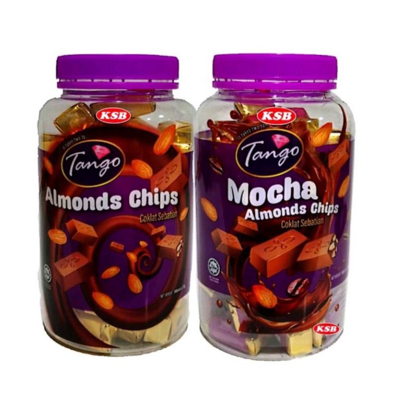 50pcs TANGO Almond Mocha Chocolate Mini Bar 7.5g | Shopee Malaysia