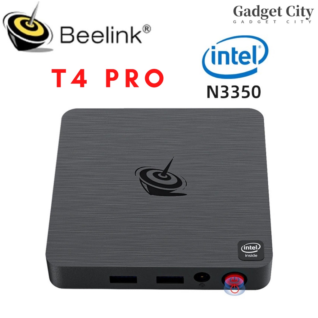 Beelink T4 Pro Windows Mini PC Intel N3350 4GB RAM 64GB EMMC Mini ...