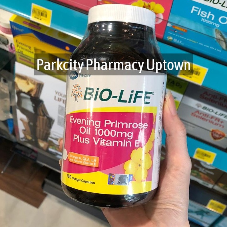 Bio-Life Evening Primrose Oil 1000mg Plus Vitamin E 180's 1724 WALK IN ...