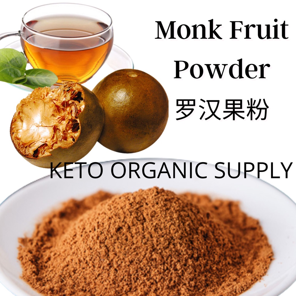 Monk Fruit Powder 250g 纯 100% 罗汉果粉 Serbuk Luo Han Guo Superfood Detox ...