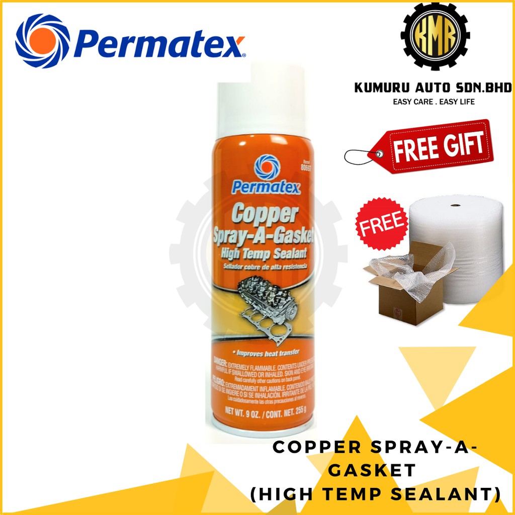 Permatex Copper Spray A Gasket High Temperature Sealant (255g) | Shopee ...