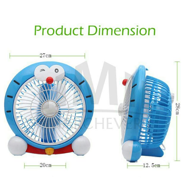 Cartoon Electric Desktop Office Table Fan - Doraemon | Shopee Malaysia