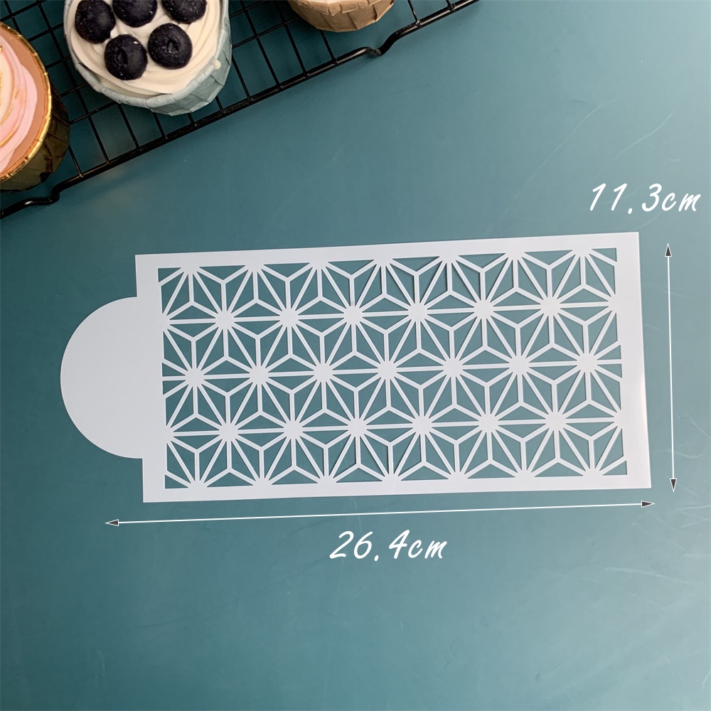 Fondant Cake Mesh Stamps Stencils Embossing for Decorating Tool Plastic ...