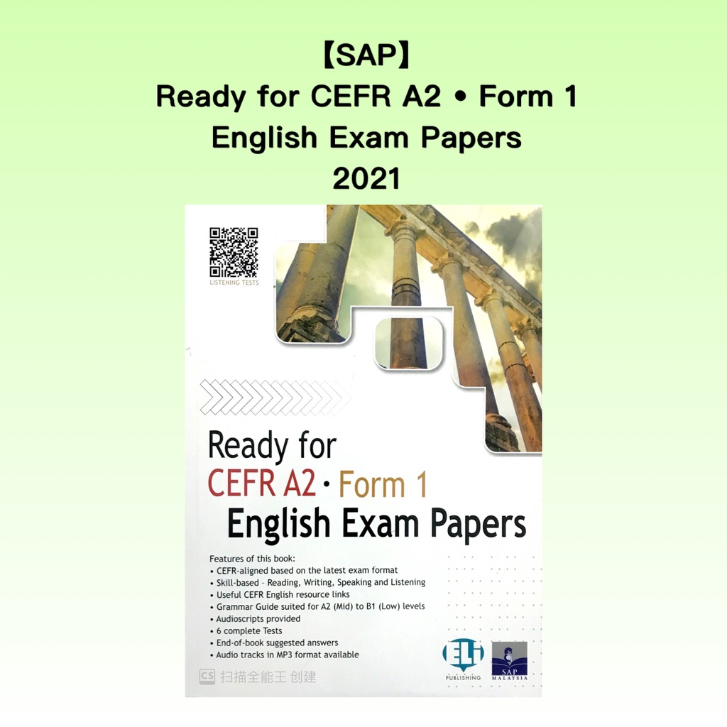 【SAP】Ready for CEFR A2 • Form 1 English Exam Papers 2021 | Shopee Malaysia