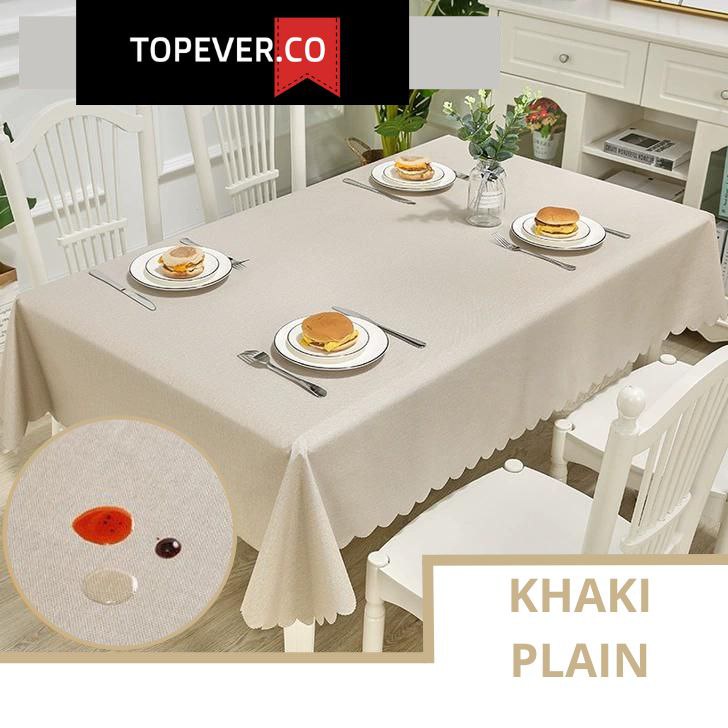 Table Cloth Alas Meja Aesthetic Decoration Alas Meja Makan 6 Kerusi ...