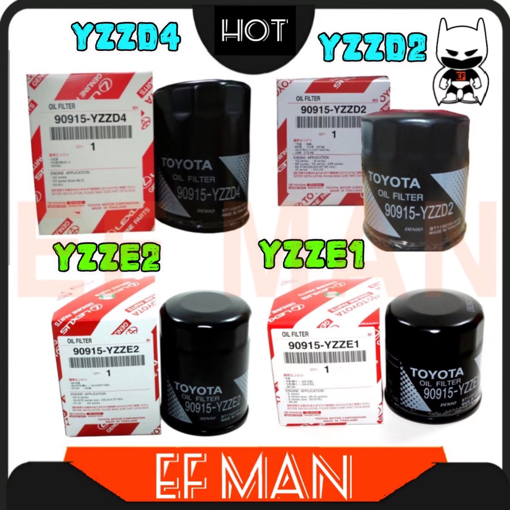 Toyota Engine Oil Filter 90915-YZZD2 YZZD4 YZZE1 YZZE2 Hilux Vigo Revo ...