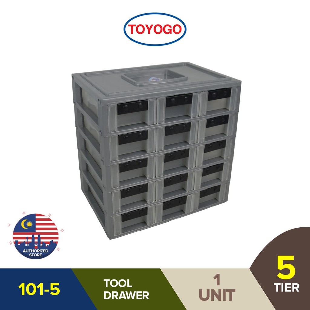 Toyogo Tools Drawer 101-5 (15 Drawers) | Shopee Malaysia
