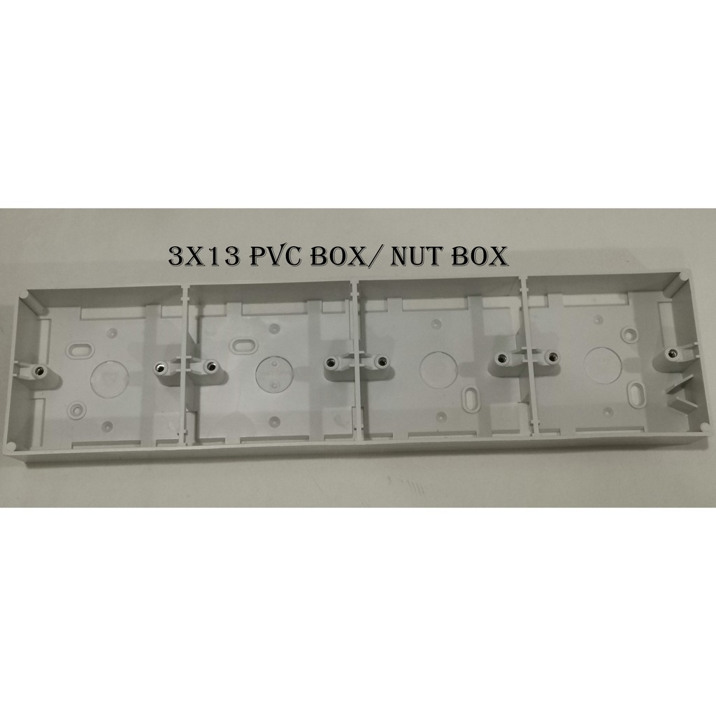 PVC Box Surface Nut Box/ Electrical Box/ Base 3x3 / 3x7 / 3x10 / 3x12 ...