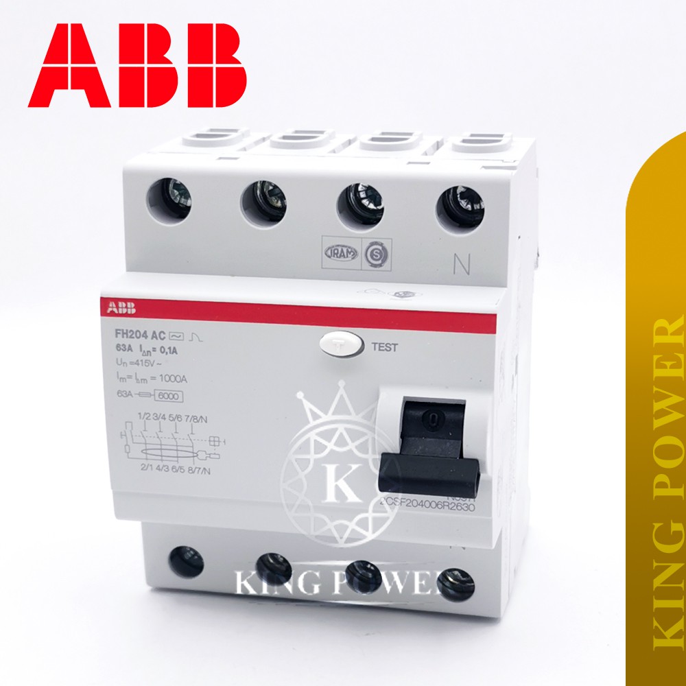 ABB FH204 63A 4P 300mA 100mA 30mA ELCB RCCB | Shopee Malaysia
