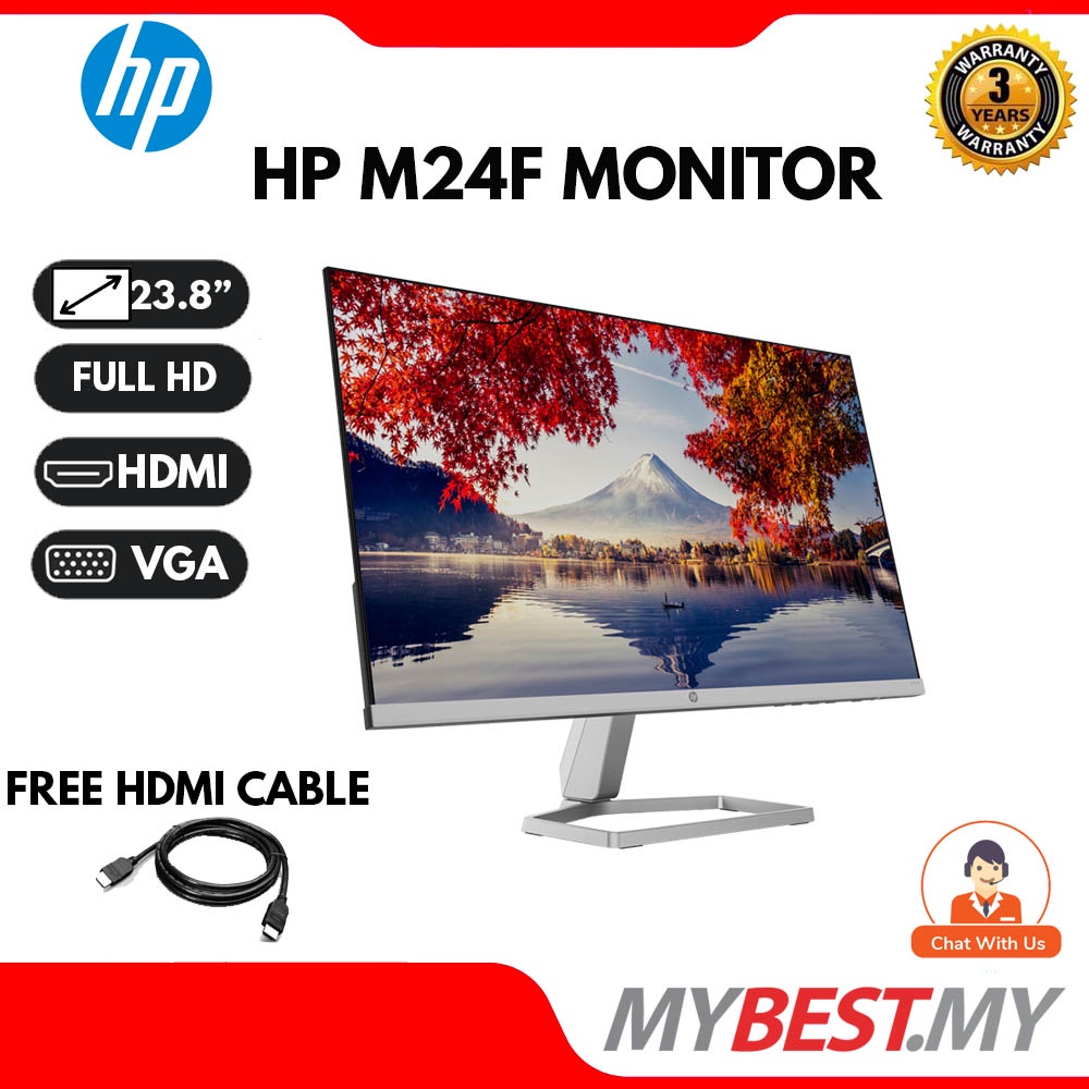 HP M22F / M24F / 24Y / v24i 23.8-inch IPS LED Backlit Monitor | Shopee ...