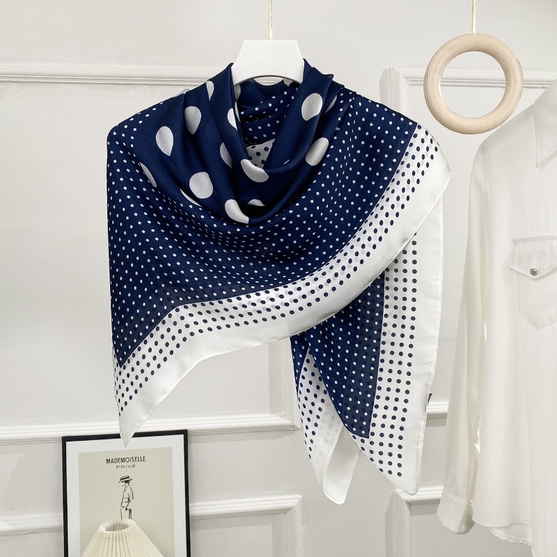 LISA Fashion Scarf 110X110 cm Square Scarf Printed Scarf women Lady ...