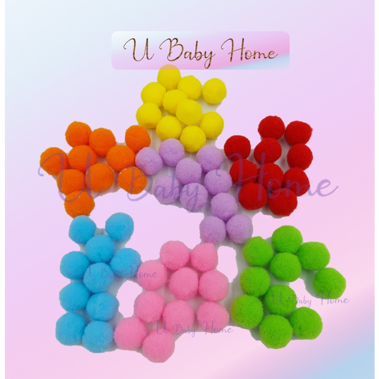 Colourful Counting Sorting Matching Bowl Pom Pom Ball Montessori Fine ...