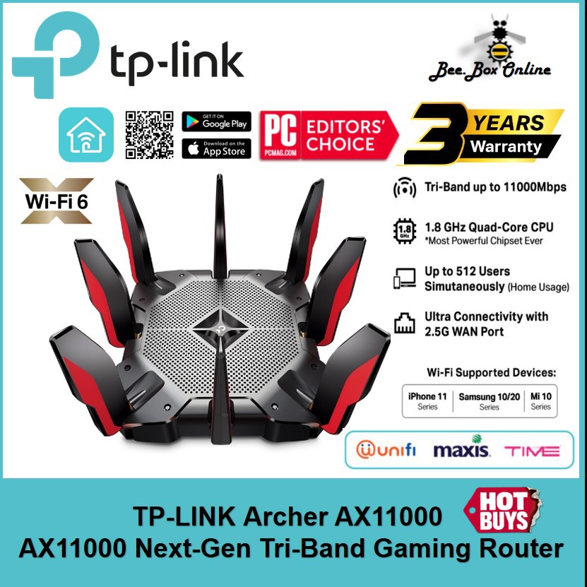 TP-LINK Archer AX11000 Hot Buys AX11000 Next-Gen Tri-Band Gaming Router ...