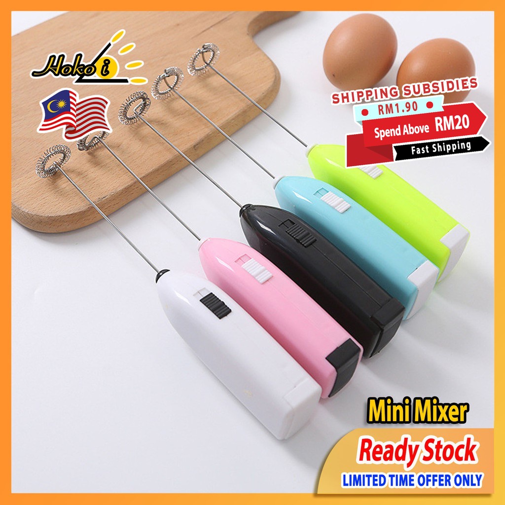 Egg Beater Mini Handheld Electric Mixer Stirrer Coffee Drink Whisker ...