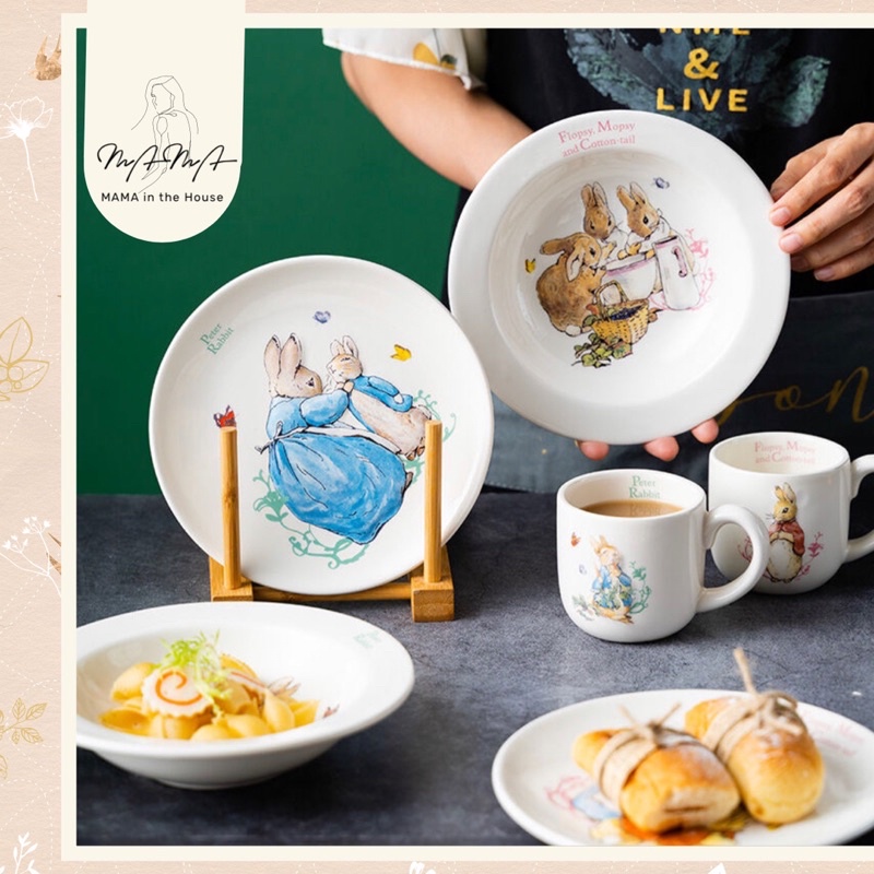 【Ready Stock】Ceramic Cartoon Peter rabbit dinner set / ceramic Plate ...