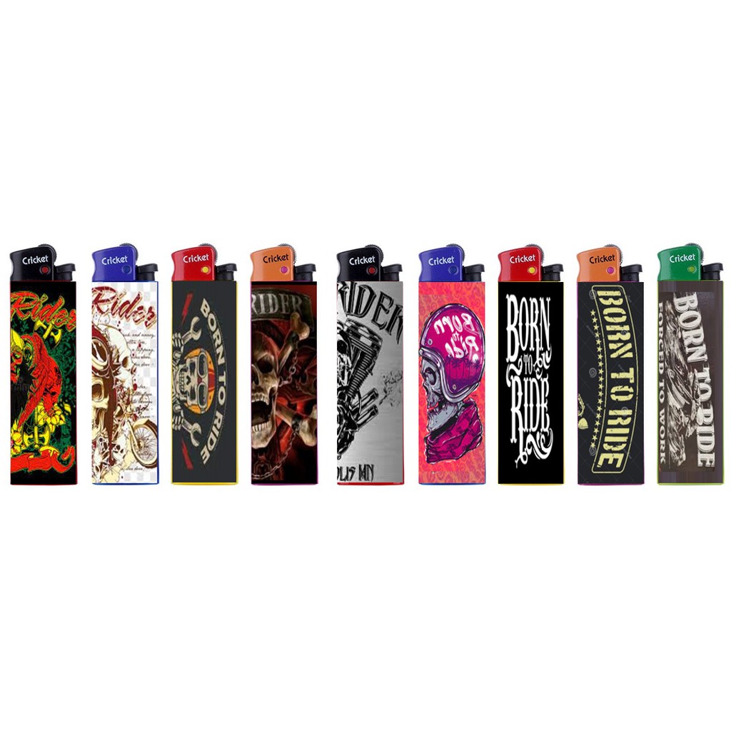 BORN TO RIDE SPECIAL 9 PCS LIMITED EDITION CUSTOM LIGHTER | Shopee Malaysia