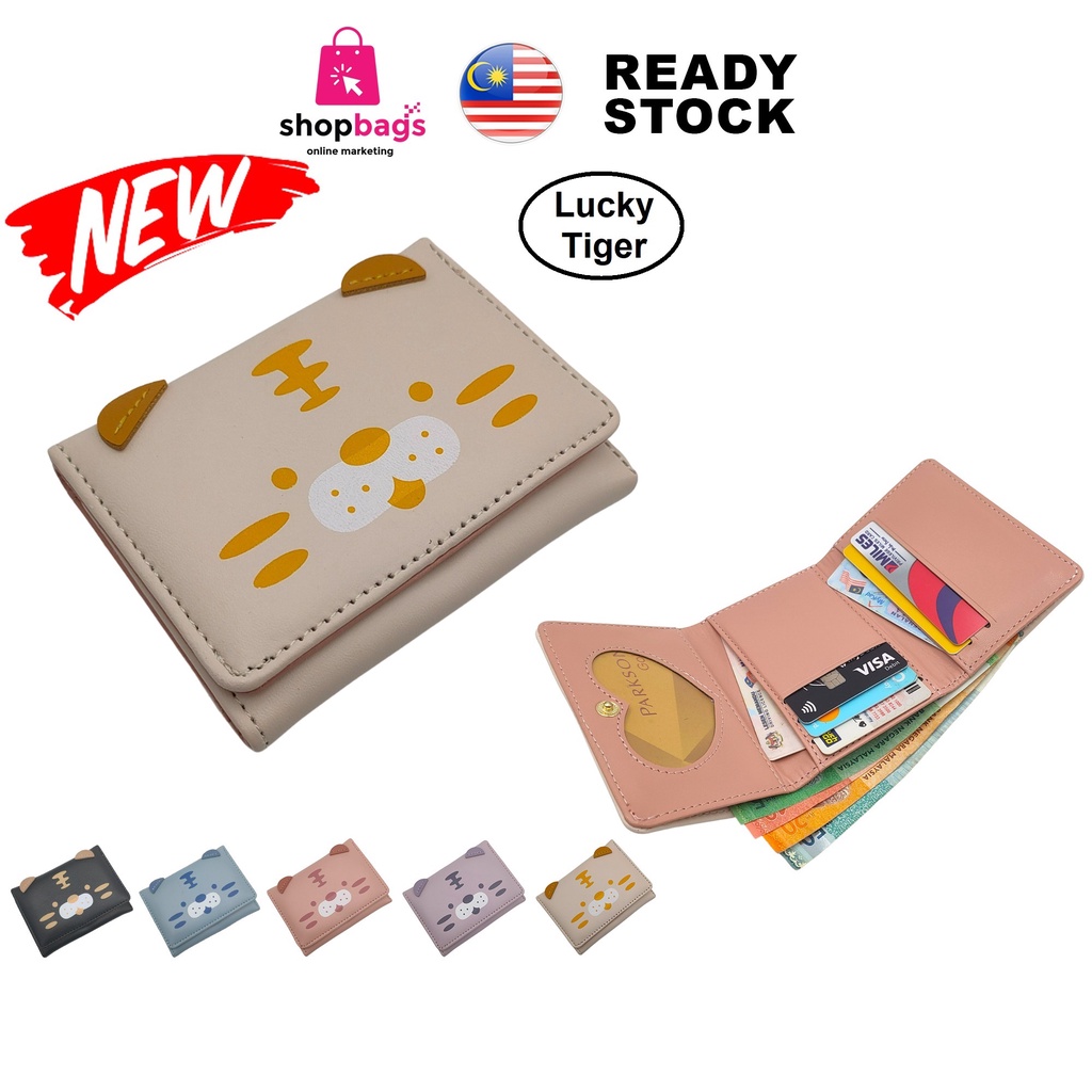 Short Wallet Purse for Women with Bank note Cards Compartments/Dompet ...