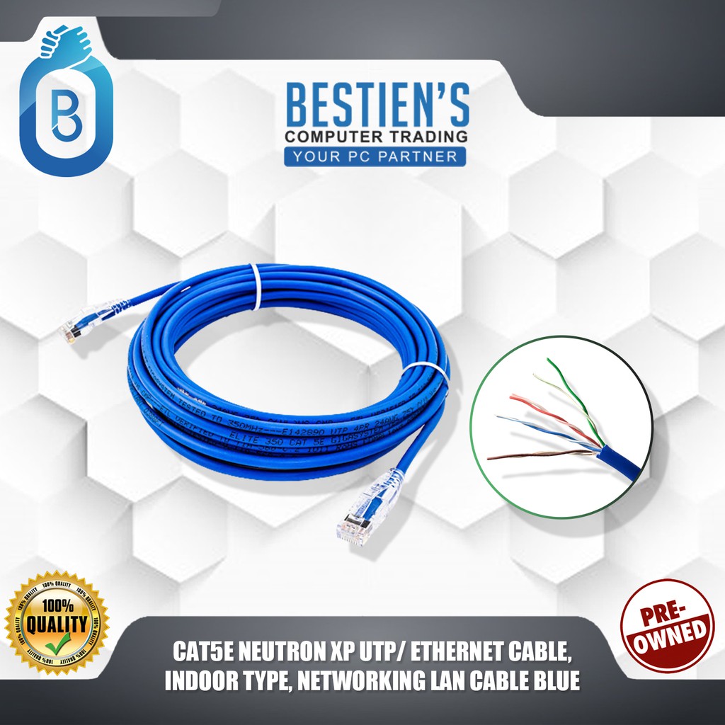 LAN CABLE ETHERNET CAT5 INDOOR WITH RJ45 AND RUBBER BOOT MODULAR PLUG COVER, USED | Shopee Malaysia