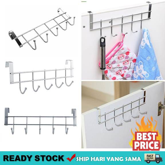 BORONG! Penyangkut Baju Bilik Air Cangkuk Tahan Karat Clothes Hanger 5 ...