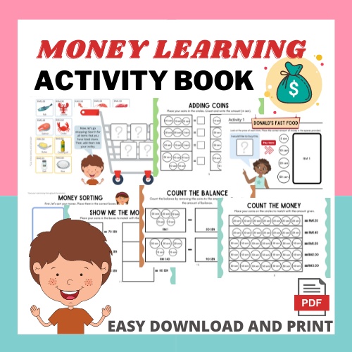 🔥[PDF] Money Learning Activity Book | Math Money Counting Montessori ...
