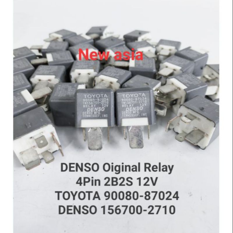 100% Original TOYOTA Denso Relay (4pin 2B2S ) Power Fan motor Relay ...