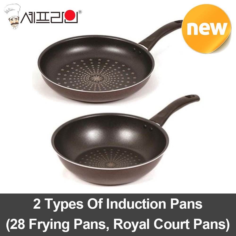 Shefline 2 Types of Induction Pans 28 Frying & Royal Court Coating ...
