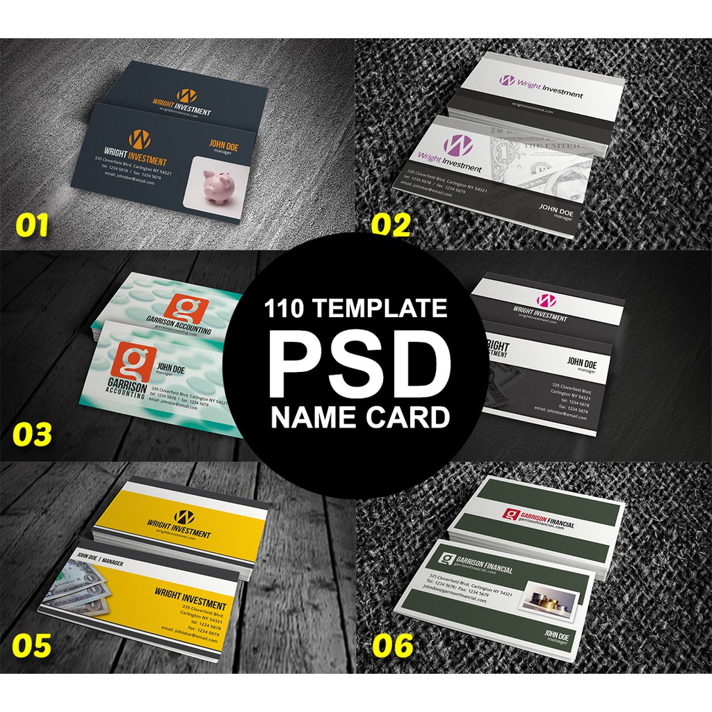 🔥🔥110++ Name Card Graphic Design Template Editable PSD🔥🔥 | Shopee Malaysia