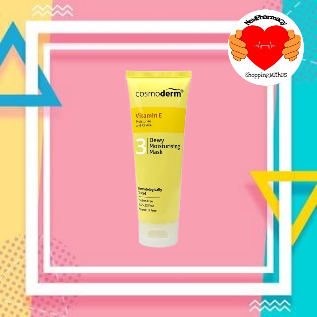 Cosmoderm Vitamin E Devy Moisturising Mask (3) 100ml (Exp-10/2025 ...