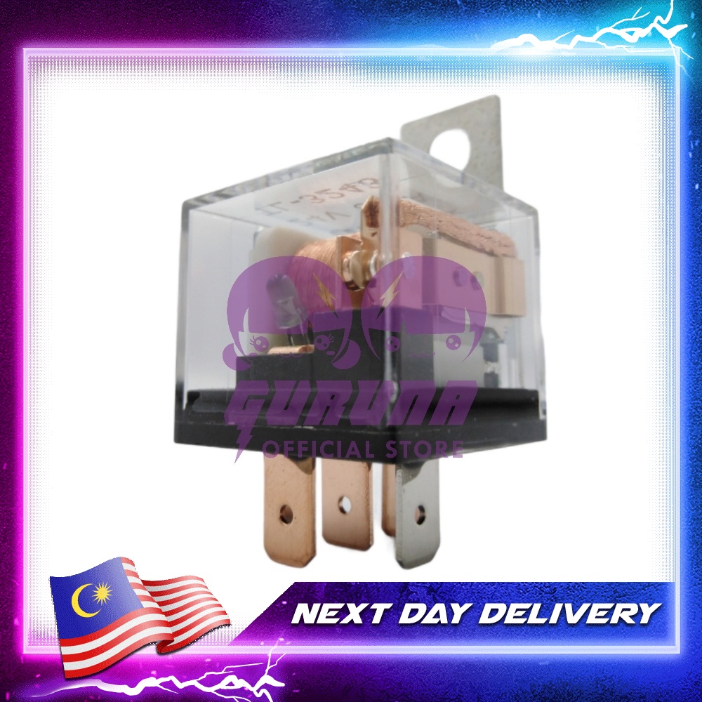 Universal 5 Pin Relay 80A with LED 12V 24V 87 87a Car Lorry Truck Fan ...