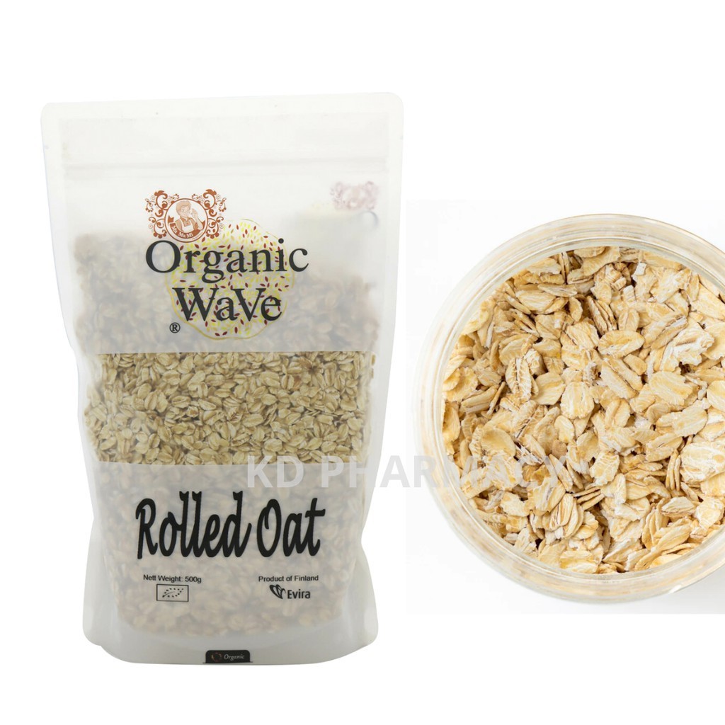 Organic Wave Organic Instant Baby Oat / Rolled Oat / Oat Bran 500g ...