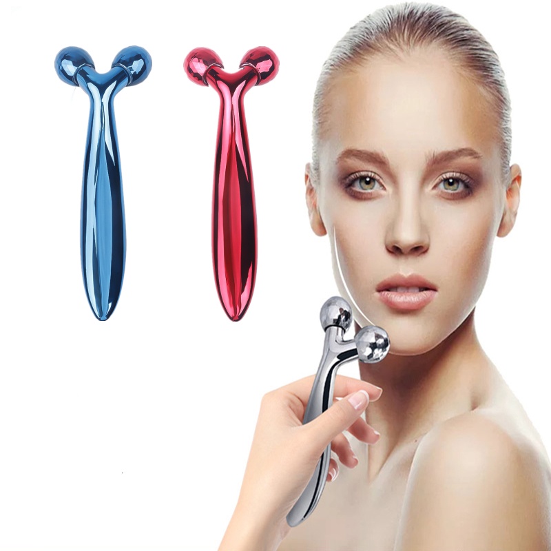 3D Facial Roller Massager Y Shape Wrinkle Remover Whole Body Relaxation ...