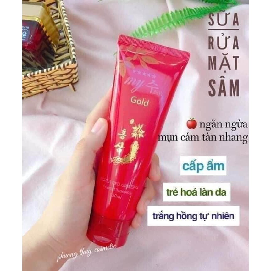 My Gold Red Ginseng Facial Cleanser Korean 130ml | Shopee Malaysia