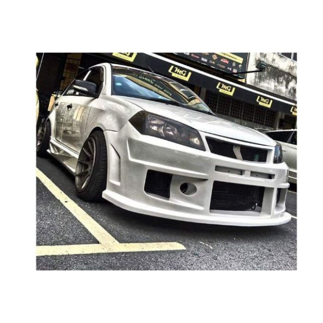 PROTON SAGA FL/FLX BLACK ILLUSION FRONT BUMPER saga BODYKIT MURAH ...
