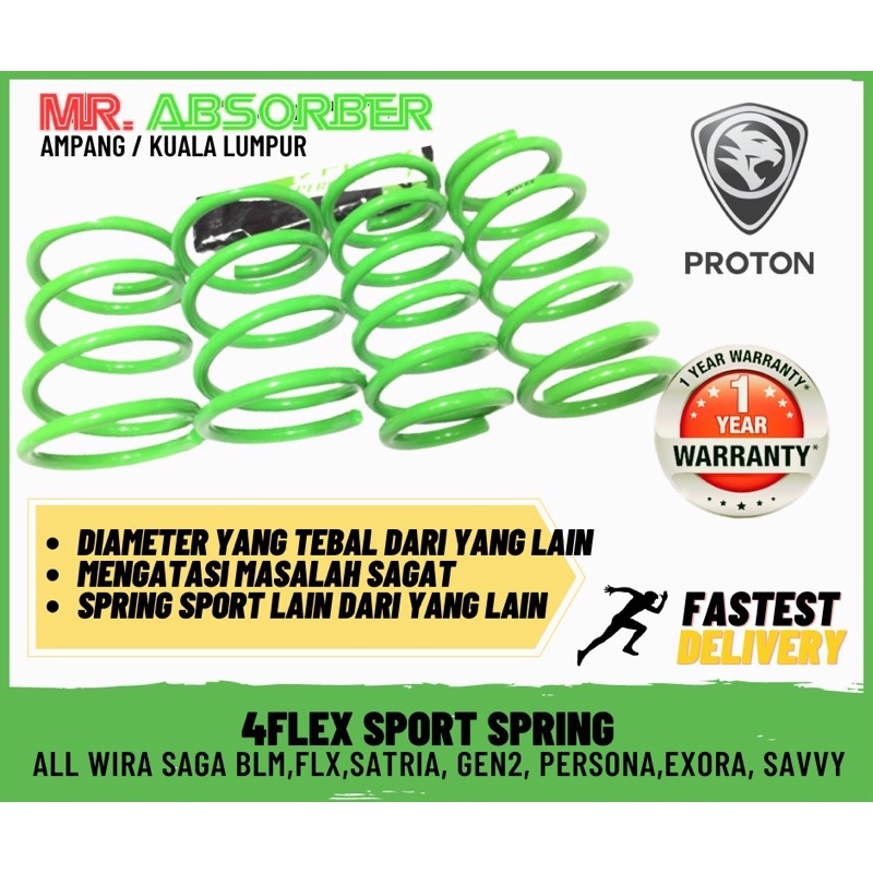 Spring Sport 4Flex Waja Persona Satria Neo Gen2 Wira Satria | Shopee ...