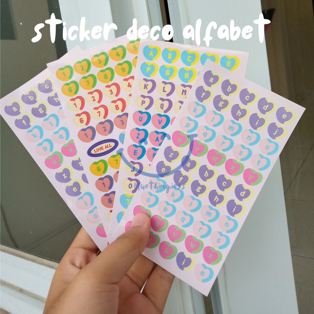 Toploader Alphabet Letter sticker deco love sticker aesthetic | Shopee ...