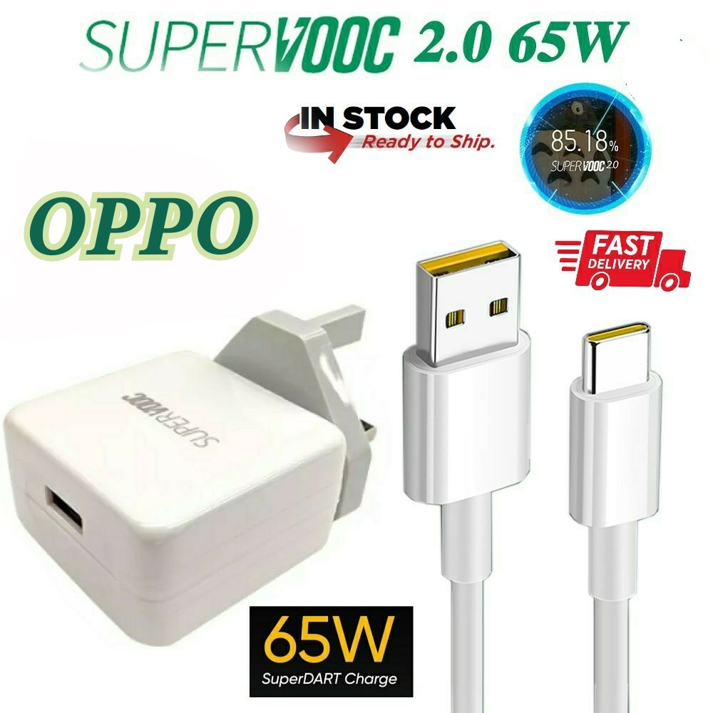 [120W] Compatible For OPPO 120W 65W SuperVooc Fast Charging 2.0 MICRO USB & 65WATT SUPERVOOC ...