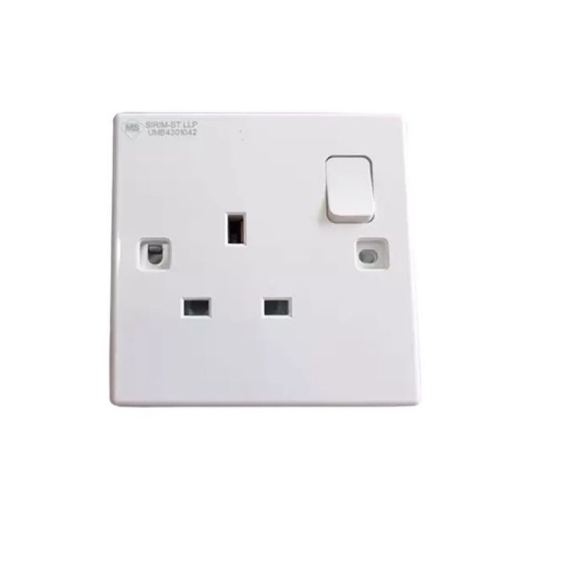 SWITCH SOCKET 13A 1Gang Switch Socket Outlet | Shopee Malaysia