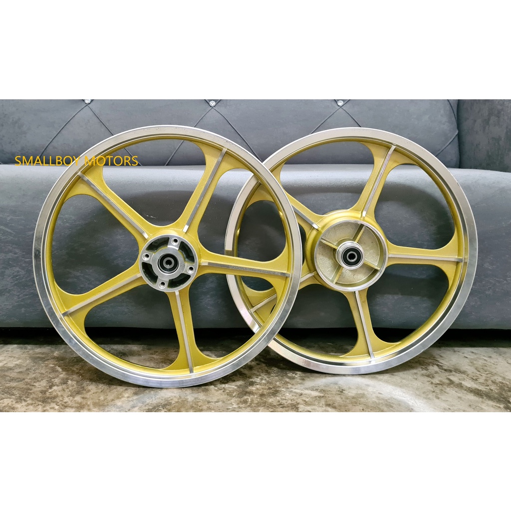 YAMAHA LC135 V1 V2 V3 V4 V5 V6 NEW SPORT RIM 17 DISC 5 BATANG GOLD LC ...