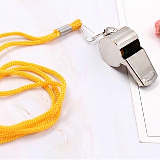 Premiun Stainless Steel Whistle Metal Referee Whistle Loud Sound Wisel ...