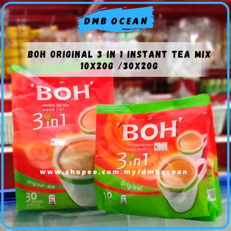 TEH I TEA I BOH ORIGINAL 3 IN 1 ORIGINAL INSTANT TEA MIX 10S / 30S ⚡ ...