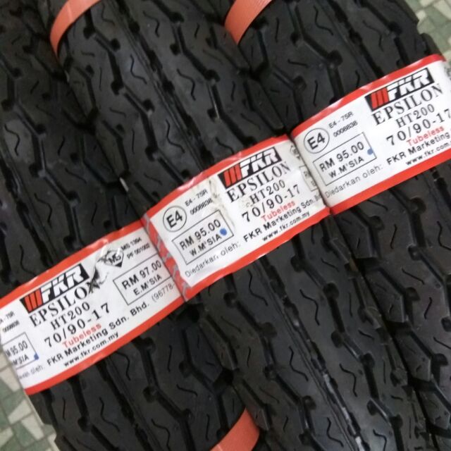 FKR Tyre Tayar 70/90-17 & 80/90-17 Tubeless HT200 | Shopee Malaysia