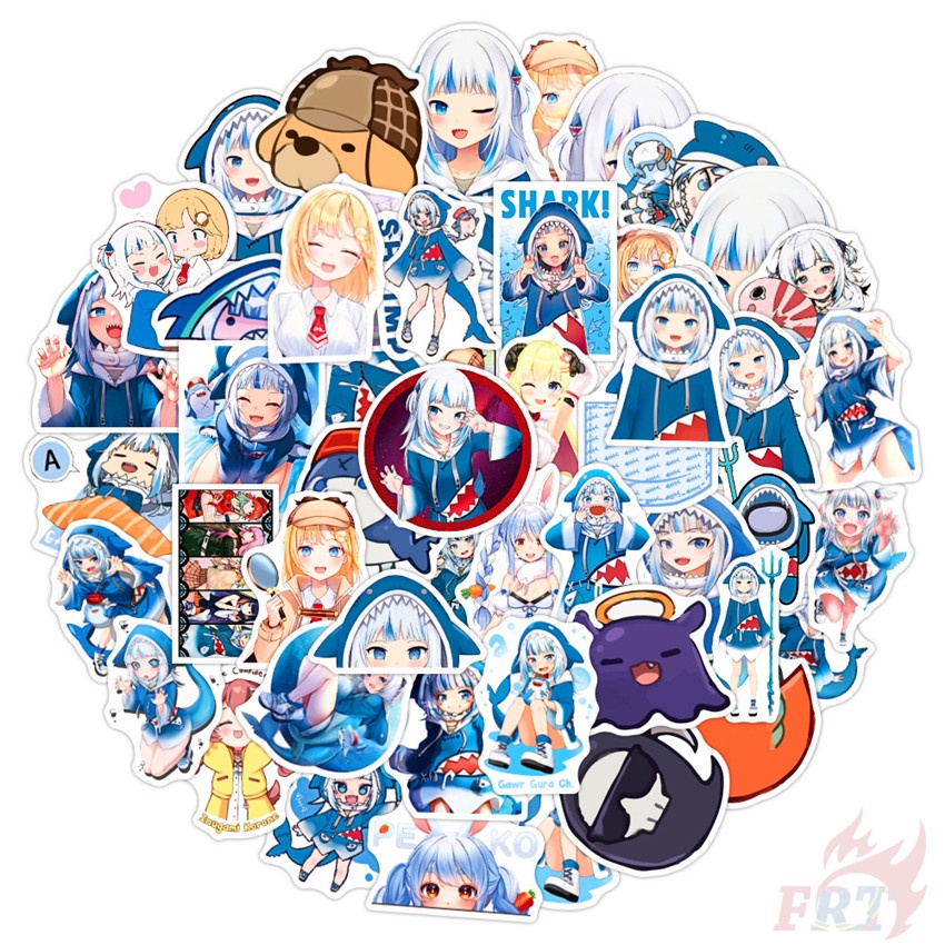 100Pcs/Set Hololive Vtuber Gawr Gura Series A Stickers Fashion DIY ...